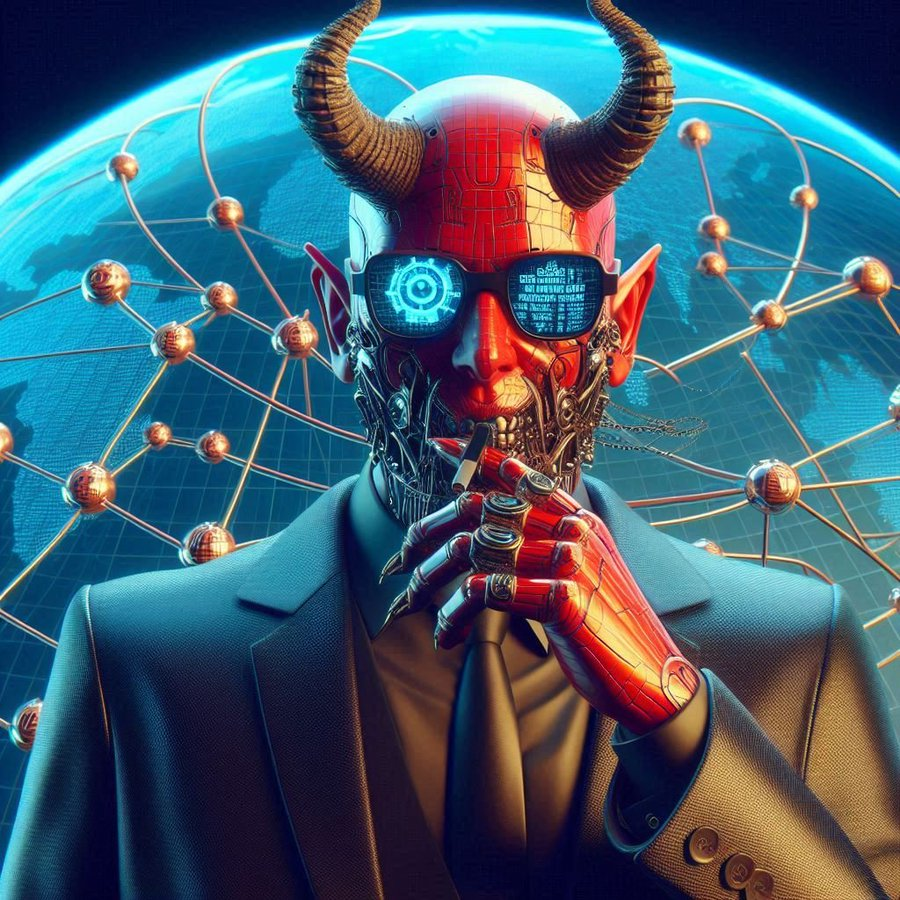 El pensamiento de Ha-Satan – JRN Calo AI Digital Art & Sci-Fi